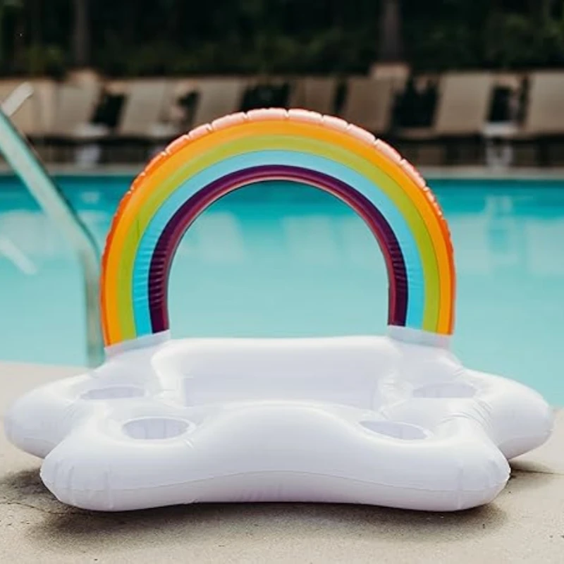 Water Entertainment Inflatable Rainbow Cloud Pvc Thickened Water ...