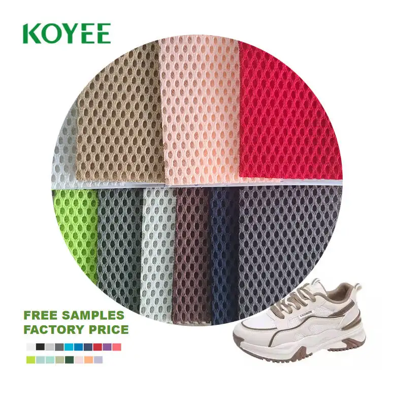 Koyee Custom Pvc Teslin Mesh Fabric For Outdoor Footwear Men's Shoes ...