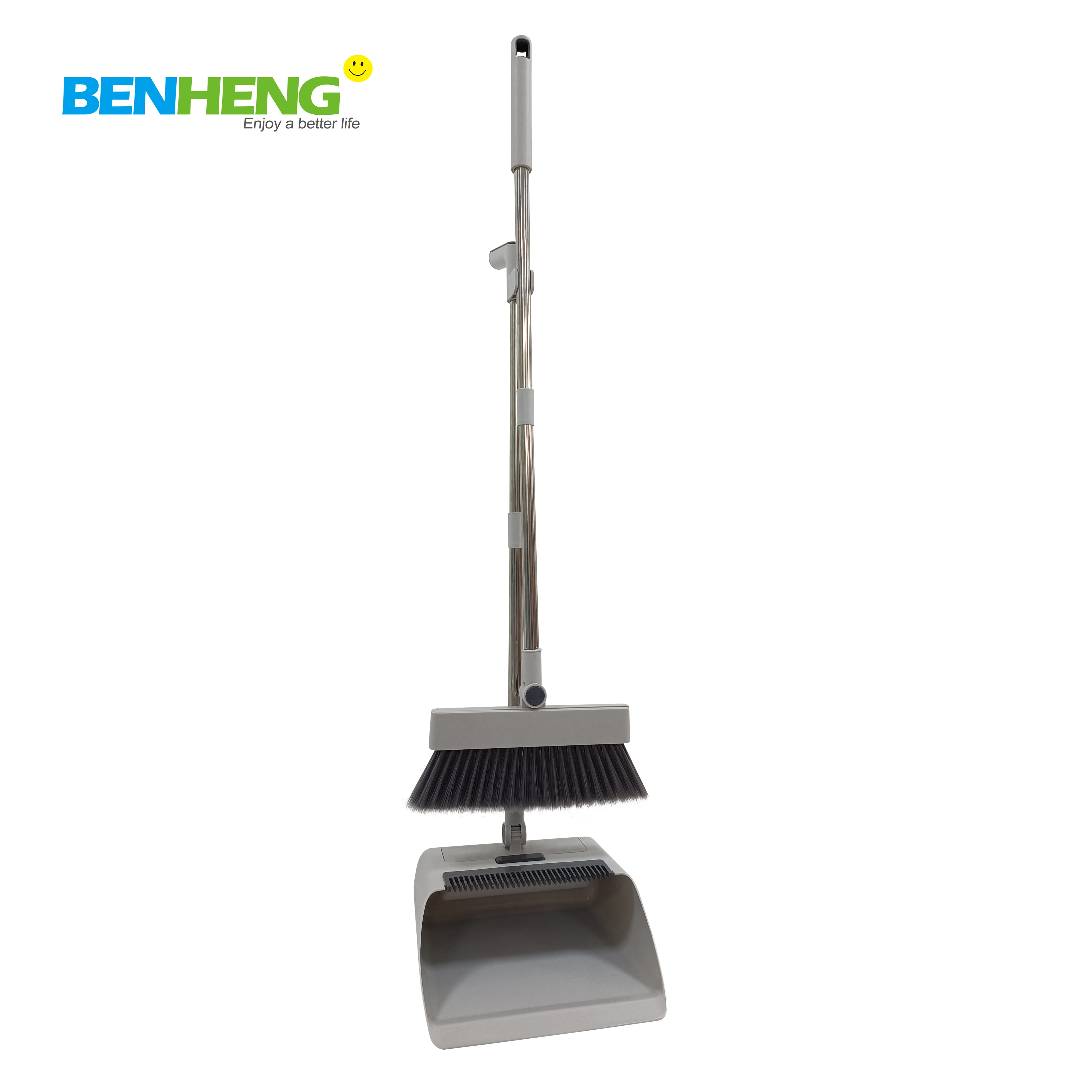 Broom and Dustpan Set - Multi-Functional Cleaning Tools
