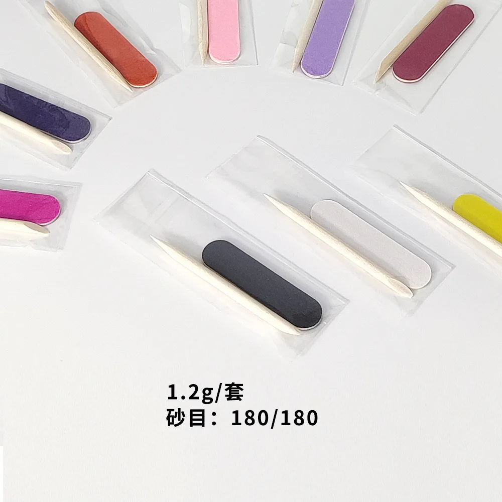 Wholesale Custom Logo Mini Nail File Set Double Side Straight Emery ...