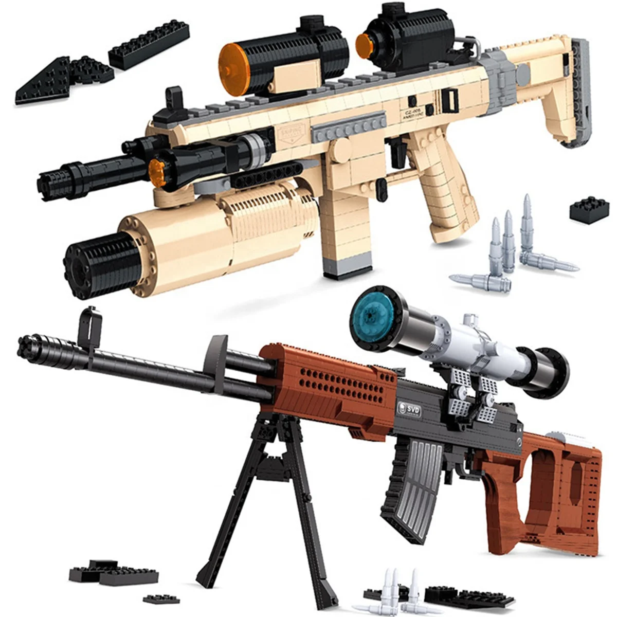 Military Series Weapon Toys - DIY Assembly Brick Set