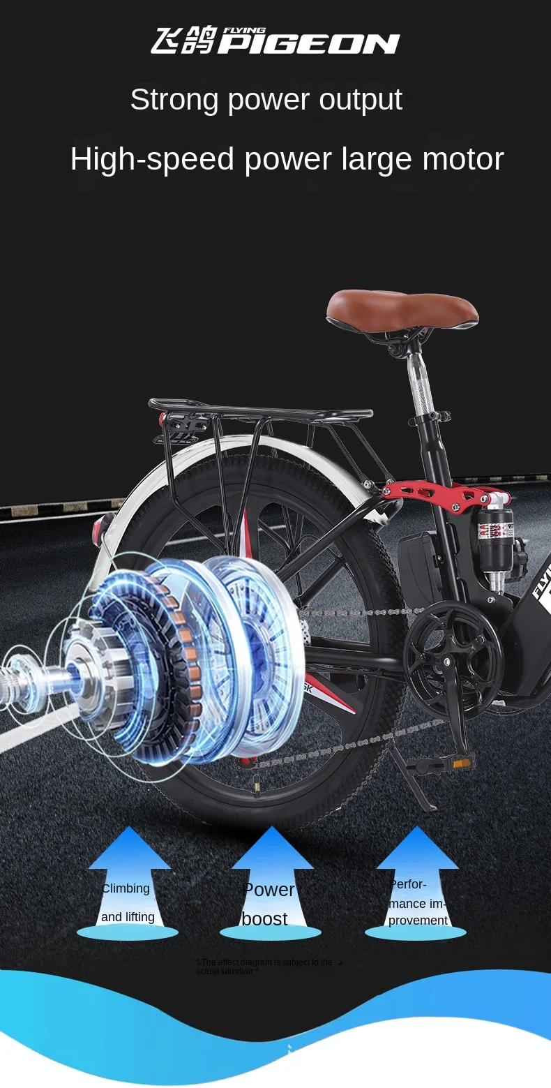 M8 24-inch 36V6ah Brushless Lithium Battery Electric Bicycle Women's ...