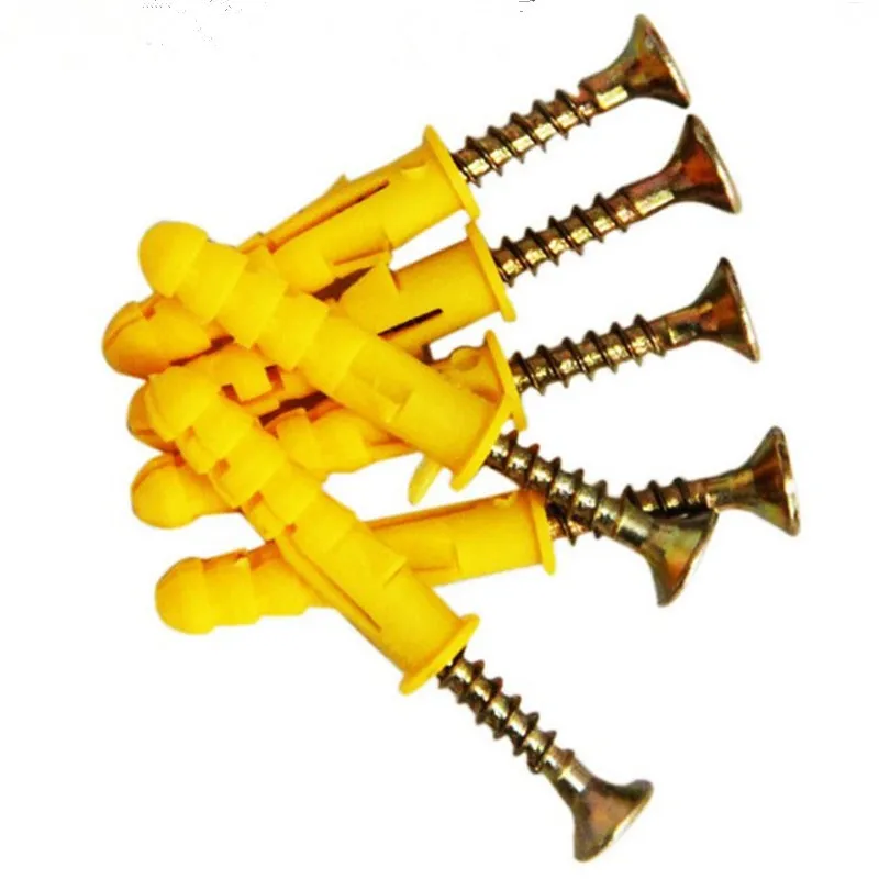 M6 M8 M10 Plastic Expansion Screw Anchor Bolt Drywall Anchors Plug Wall ...