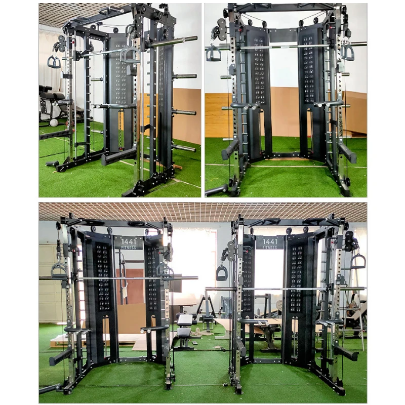 Commercial Multi-function Smith Machine Functional Trainer Fitness ...