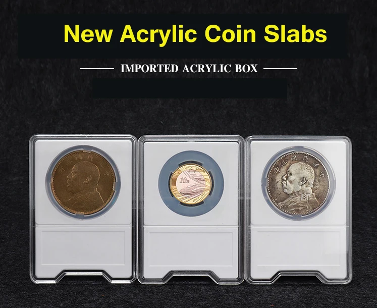 High Quality Plastic Coin Capsule - Acrylic Coin Slabs