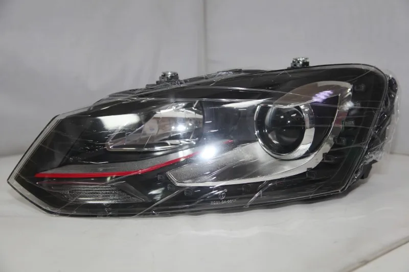 For Volkswagen Polo Mk5 Vento For Gti Style Headlights Red Line Polo ...
