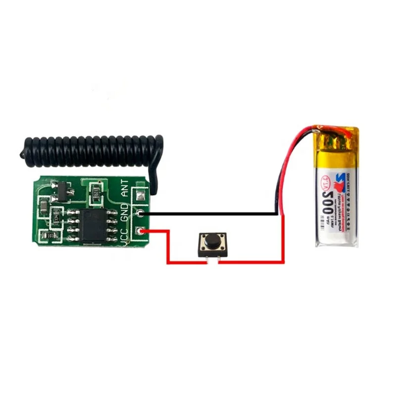 Taidacent 3.7V-12V 1A Mini on off Jog Button Switch - Universal ...