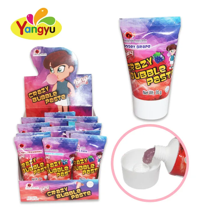 Crazy Toothpaste Bubble Gum Fruit Bubble Gum - Buy Magic Bubble Gum ...