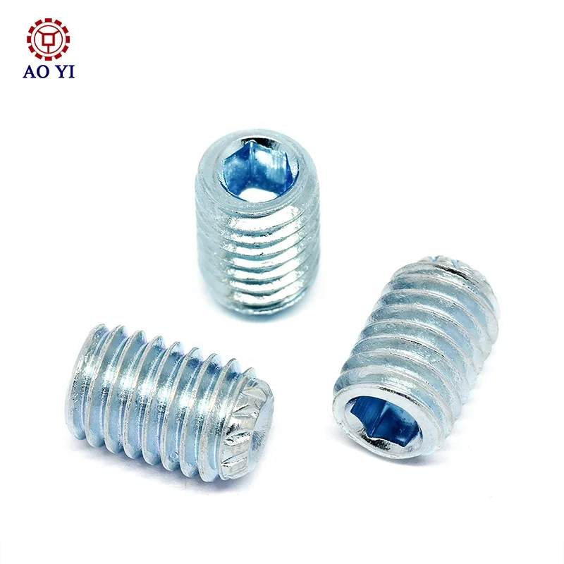 Ss/alloy Hexagon Socket M8 Set Screws With Color Zinc Plated Fastener ...
