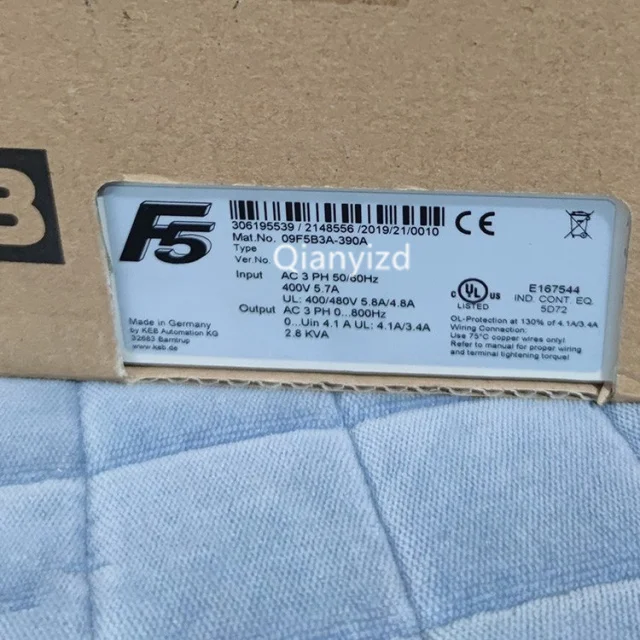 Keb F5 Inverter 09f5b3a-390a 09.f5.b3a-390a 2.8kva 400v Frequency ...