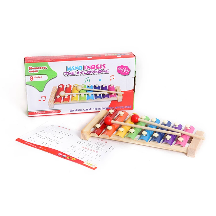 8 Notes Precision Musical Instruments Toy Kids Wooden Children ...