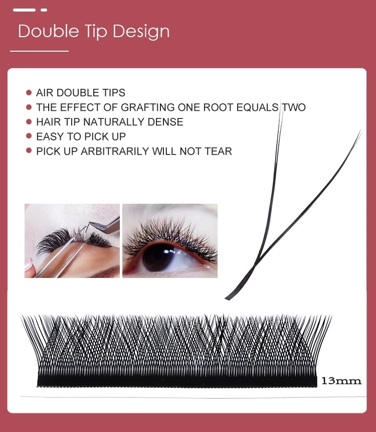 Yy V 2d Cilia Eyelash Extension 0.07mm Easy Fanning Volume Flase Lashes Faux Mink 12rows Cilios ...