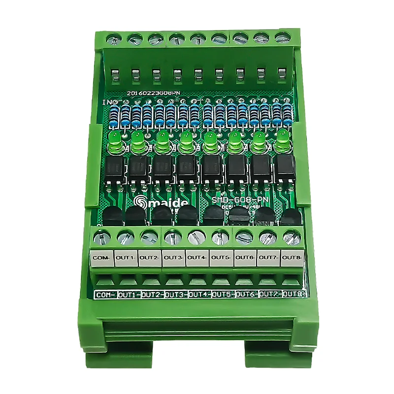 8 Channel 24VDC Optoisolators Transistor PNP Output Photoelectric Isolation Module with NPN ...