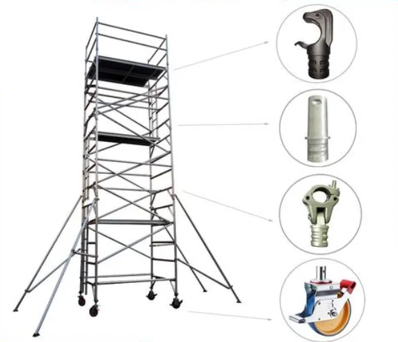 Construction Aluminium Frame Scaffold Movable Scaffolding For Sale ...