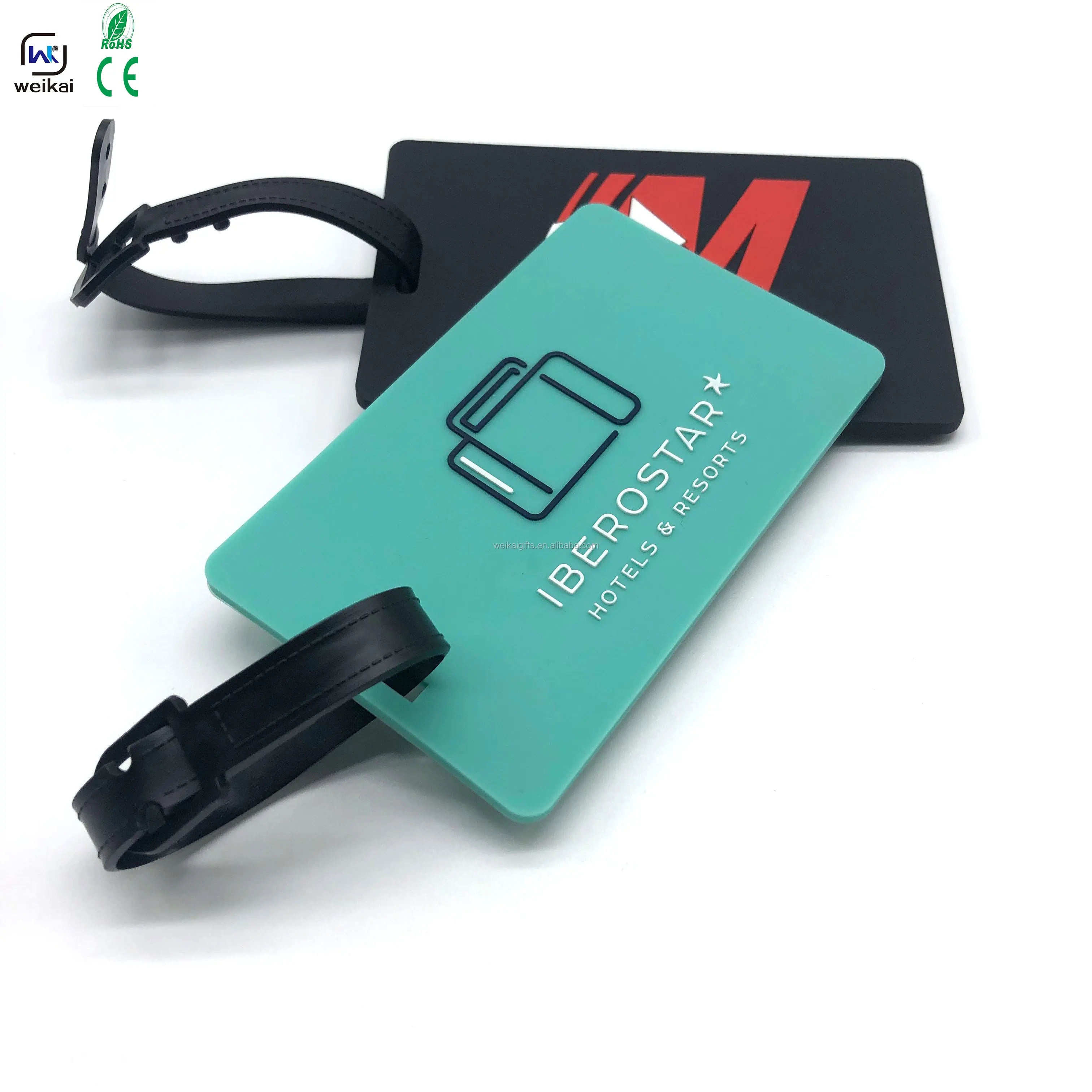 OEM Personalized Soft Rubber Pvc Luggage Tag PMS Colors Airlines Travel ...