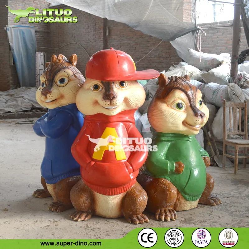 Fiberglass Alvin and the Chipmunks Statue - Lifelike & Durable