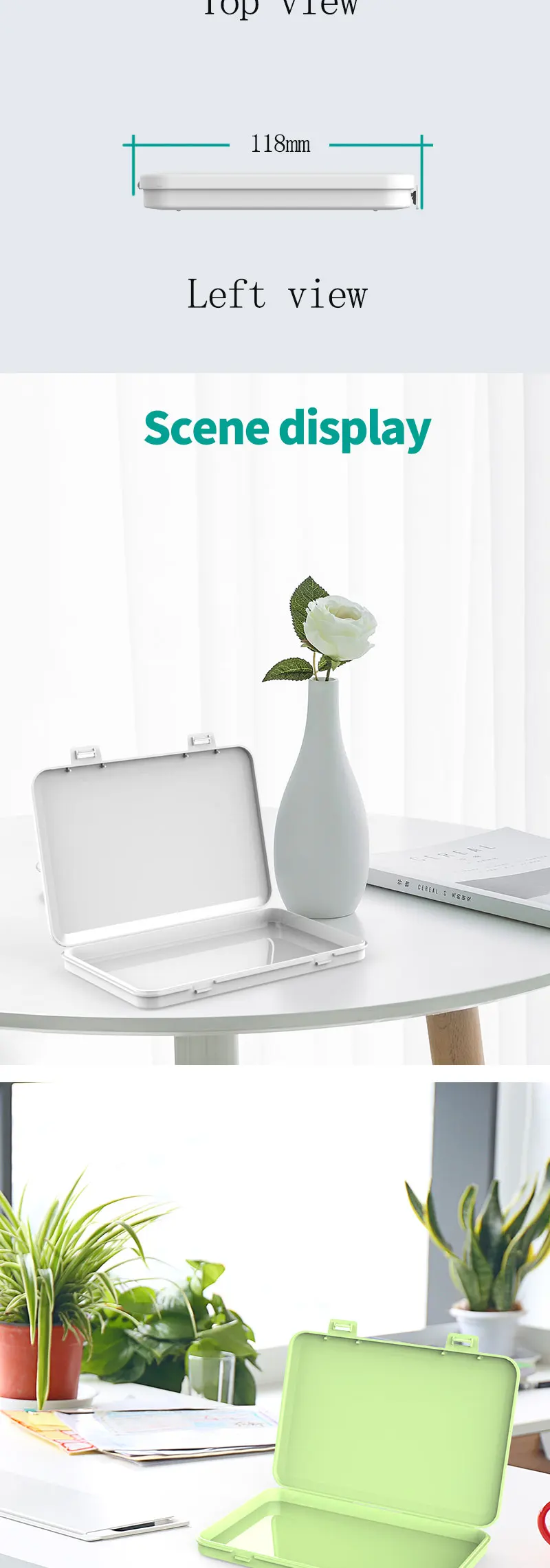 New Multi-color Mask Storage Box Pp N95 Mask Holder Small Foldable ...