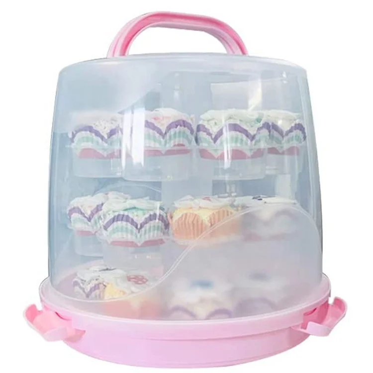 Wadah Kue Roti Plastik Persegi Panjang Pembawa Kue Kotak Roti Portabel ...