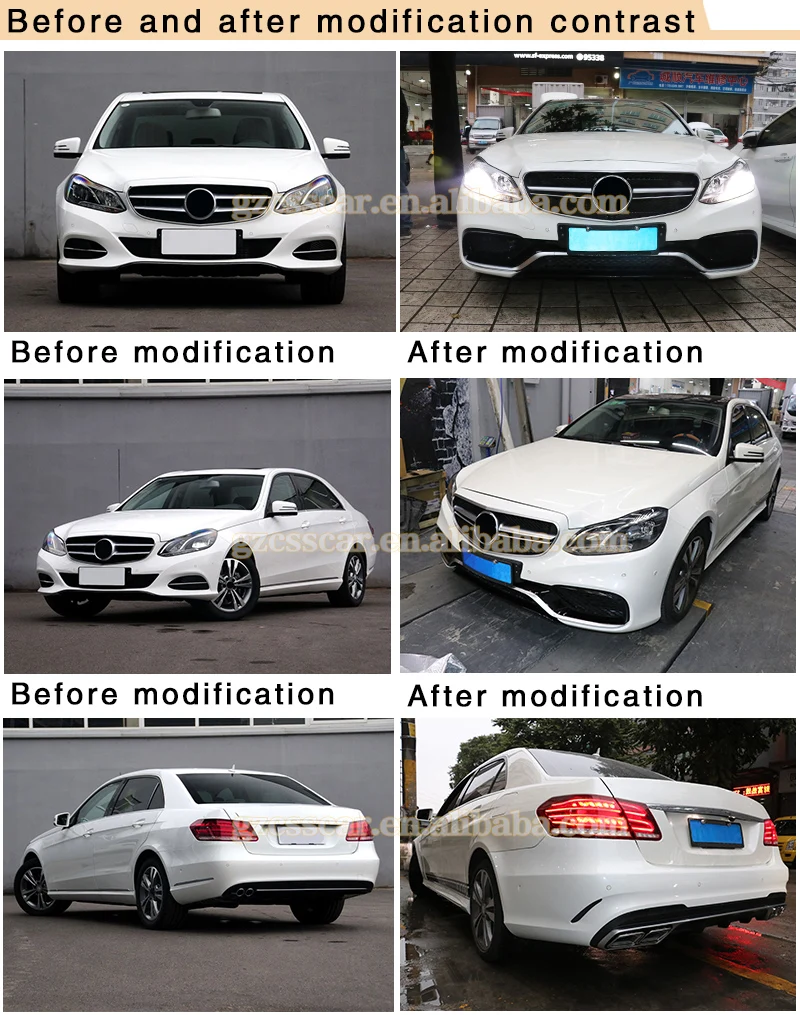Upgrade To Amg Style Body Kit Fit For Mercede Bens 2010-2013 W212 E ...