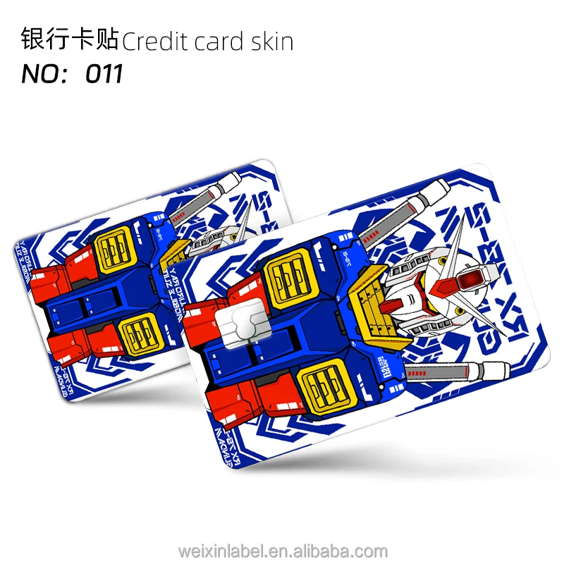 Waterproof Pvc Credit Card Vinyl Stickers With Trippy Design For ...