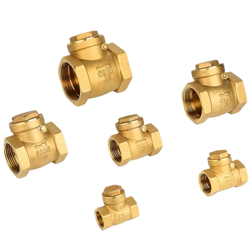 All-Copper 1/2 Inch Swing Check Valve Manual Structure for Efficient ...