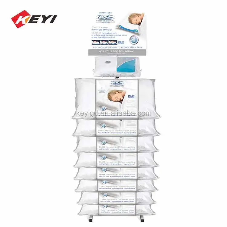 Custom Retail Store Acrylic Cylinder U Shape Pillow Rack Display ...