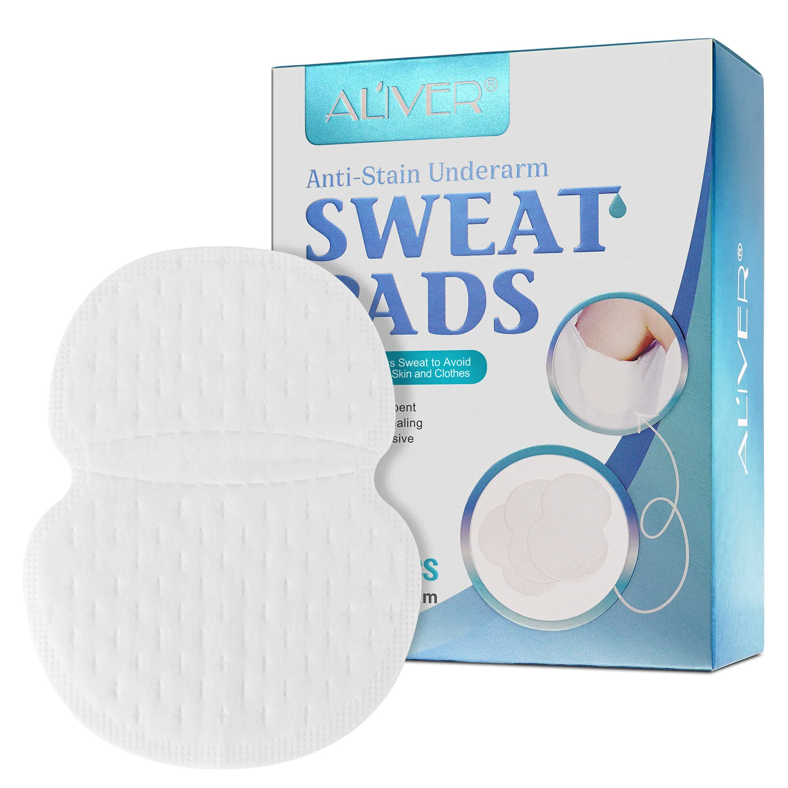 Aliver Sweat Stain Pads - Easy Absorbency & Removability