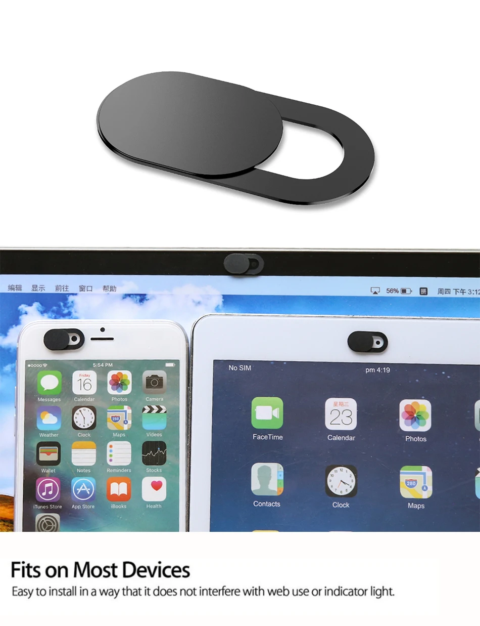 2020 Web Cam Plastic Slider Laptop Camera Marco Lens Cover For Mobile ...