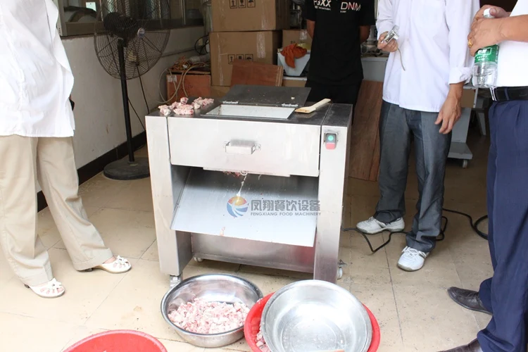 Chicken Cube Cutting Machine Chicken Cutter With Bone Chicken Cutting ...