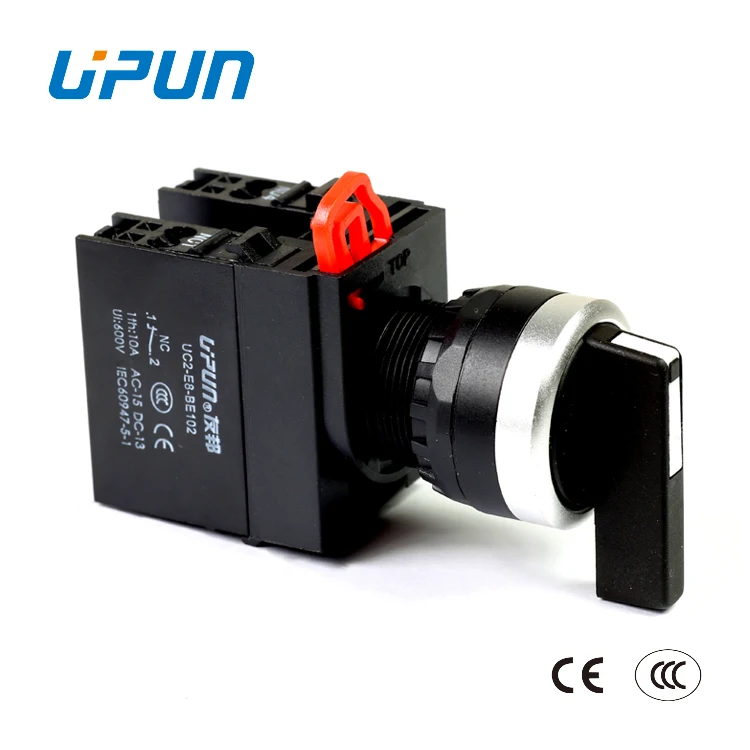 Selector Switch With Long Handle,2,3 Position Uc2-e8 Push-in Plastic ...