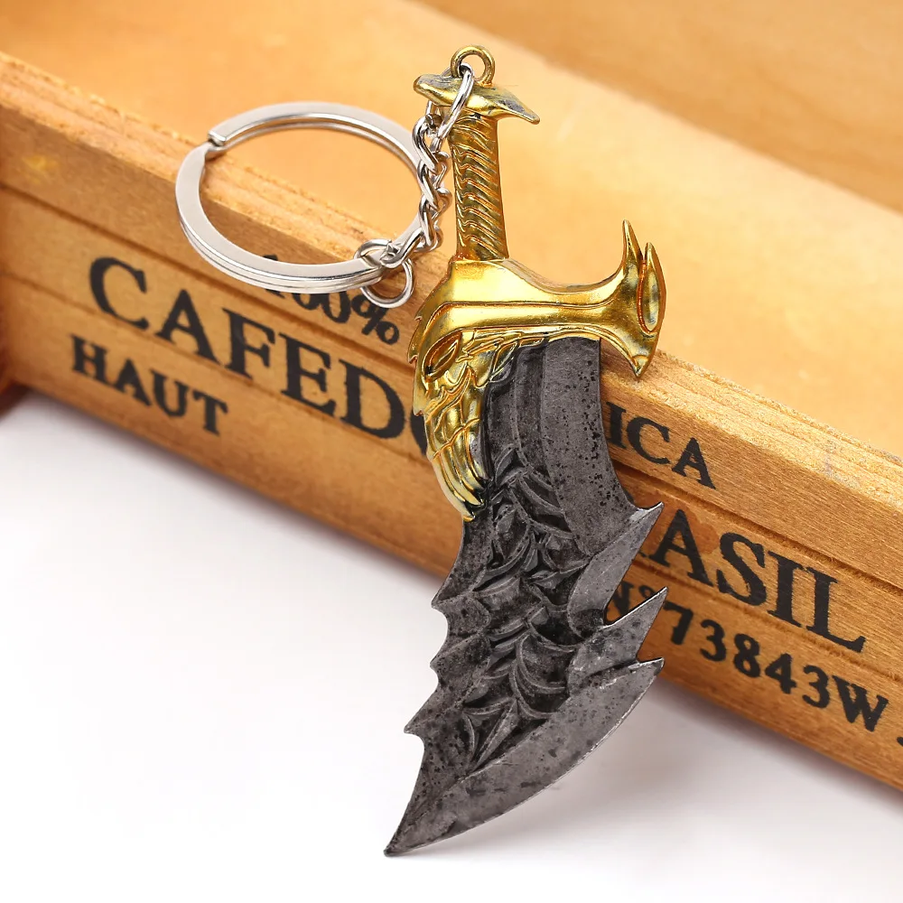 God of War 4 Kratos Weapon Greatsword Keychain Metal Blade of Chaos ...