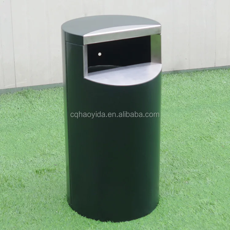 Outdoor Modern Design Stainless Steel Trash Can - Eco-Friendly Wall ...