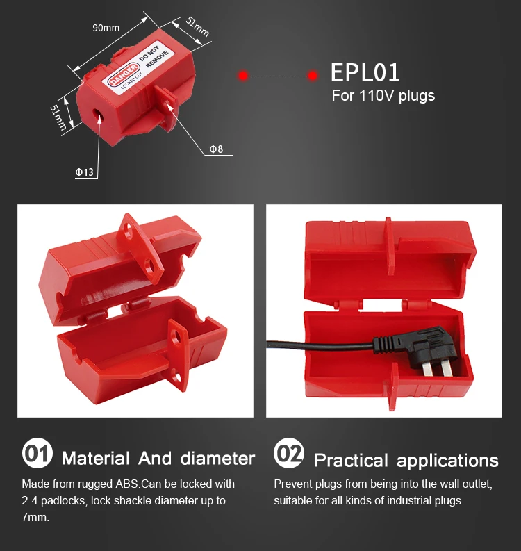 EPL02 Large Electrical Plug Lock - Secure and Reliable