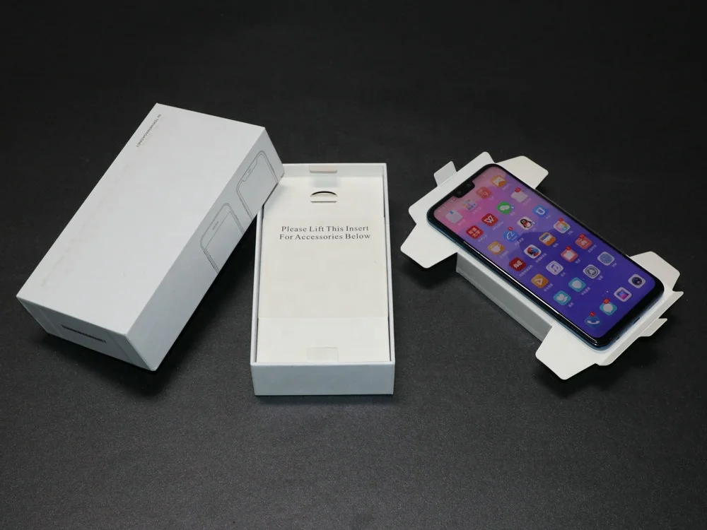 Custom Recyclable Universal Planin White Box Cell Phone Paper Packaging ...
