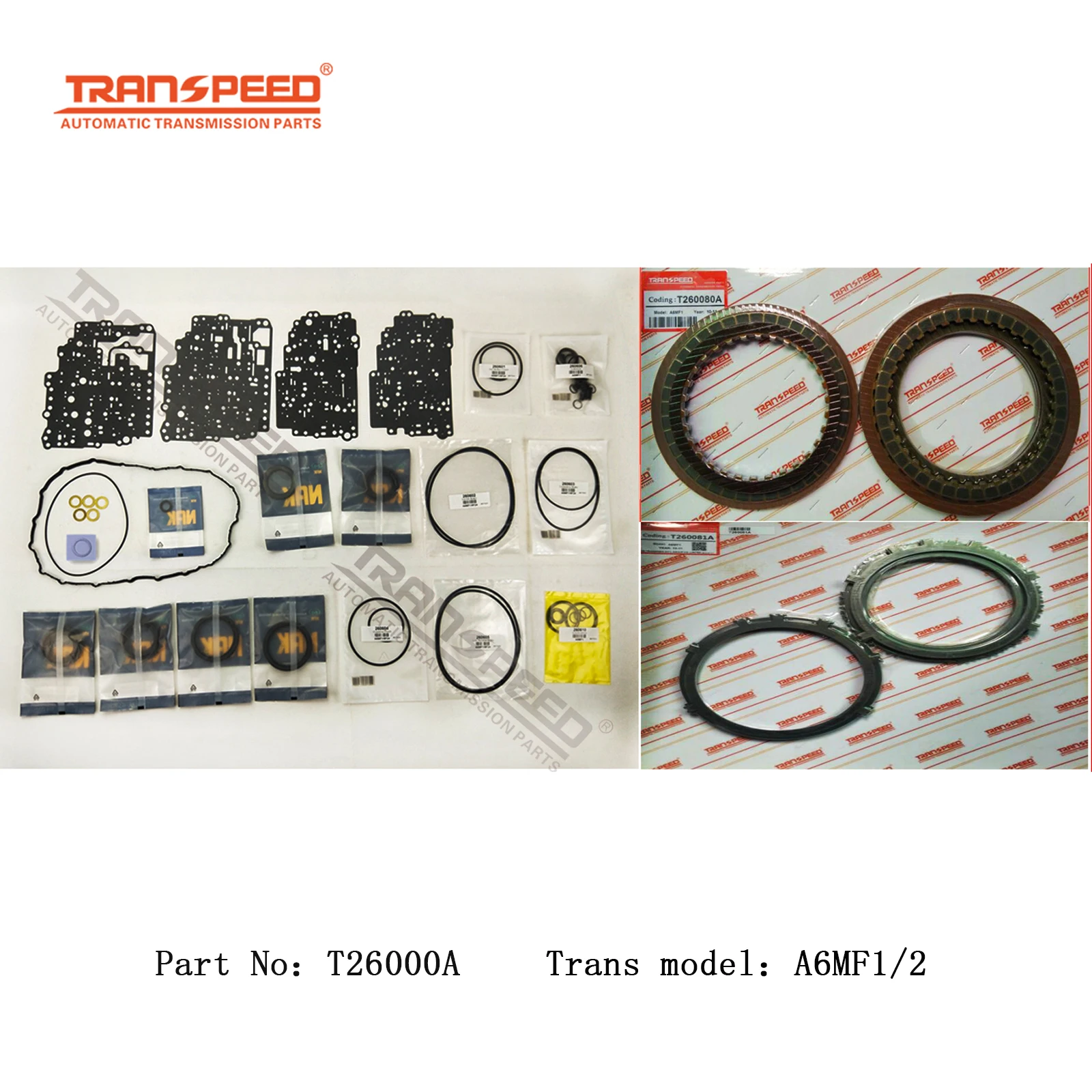 Hyundai Transpeed Master Kit A6MF1 A6MF2 Transmission Rebuild