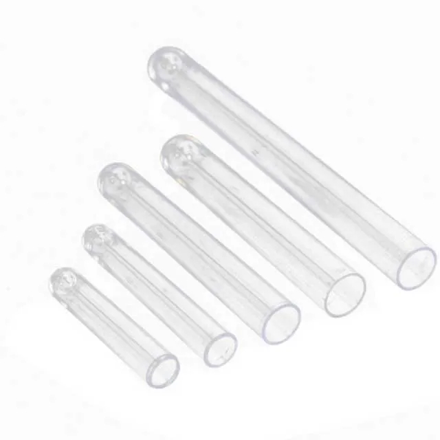 Lab Disposable PS test Tube Round Bottom Transparent Acrylic sealed ...