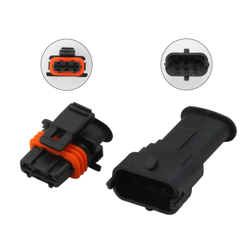 Boschs-inyector de riel común hembra y macho, Conector de Sensor de ...