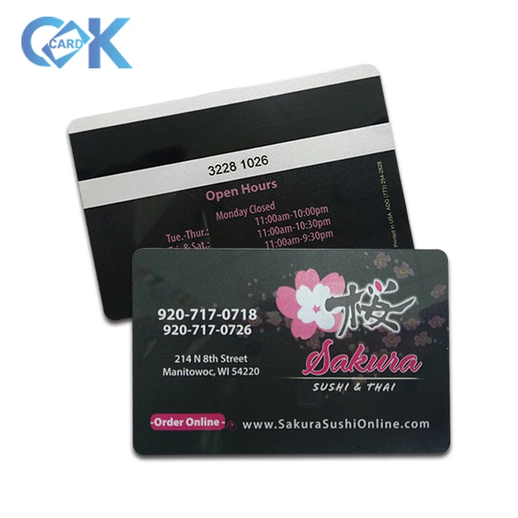 Top Quality!eco-friendly Pvc Credit Card Size Pvc Membership Magnetic ...