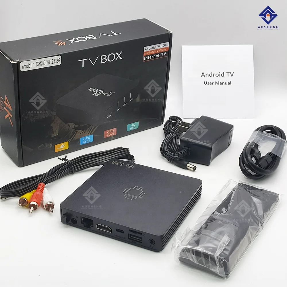 Google Play Store Android TV Box - 4K H265 Manual TV Box