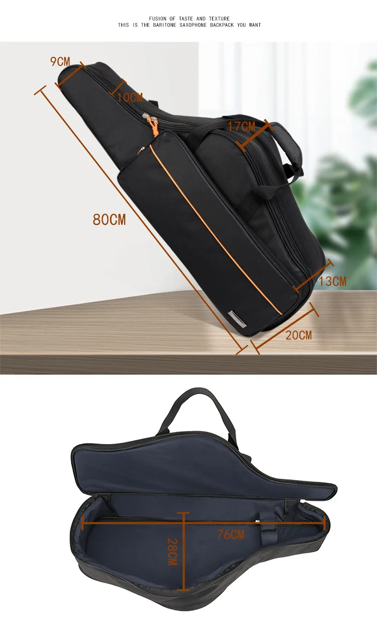 Portable and Lightweight Saxophone Backpack Musical Instrument Bag ...