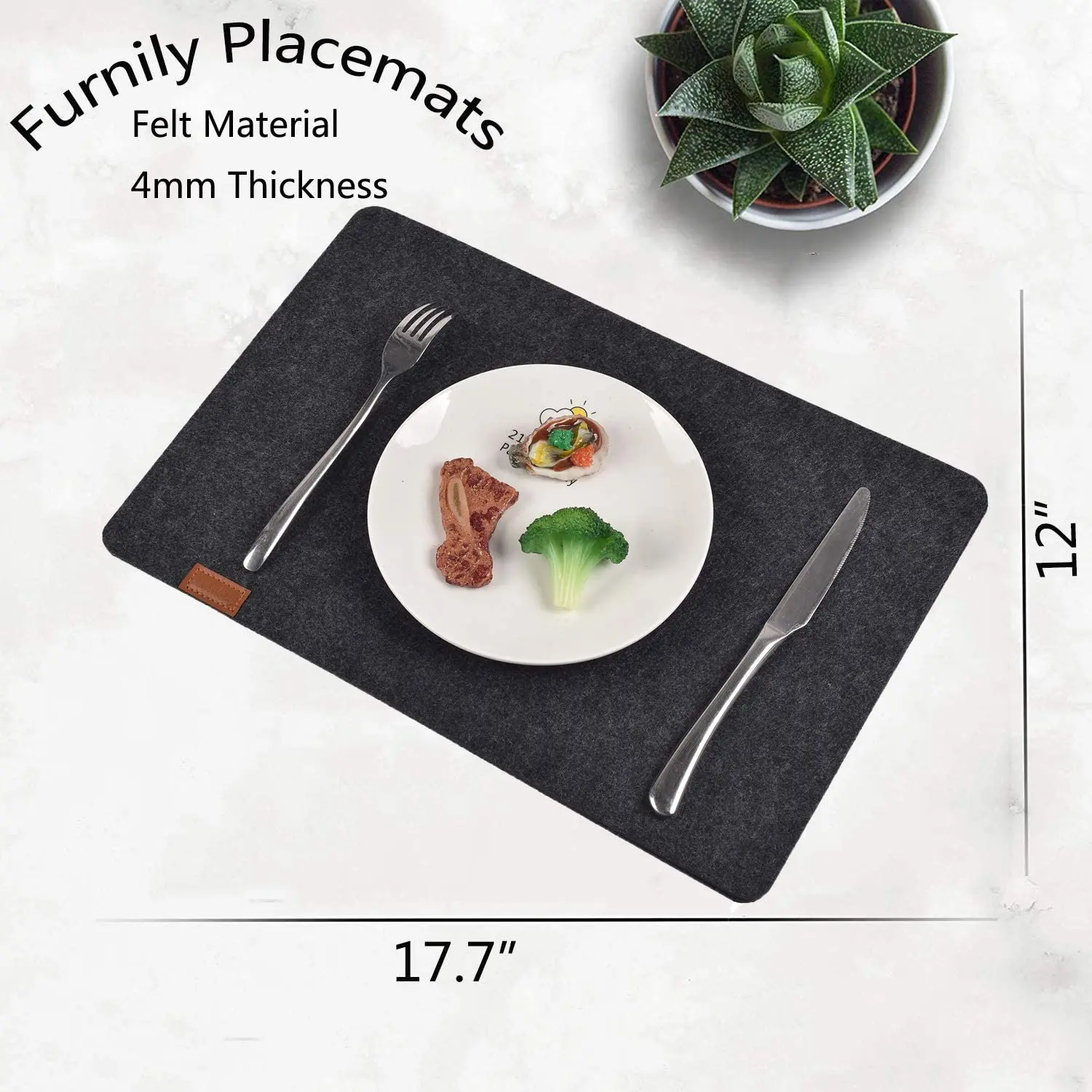 3mm Thickness Felt Table Mat Runner And Placemat Set For Dinner Table ...