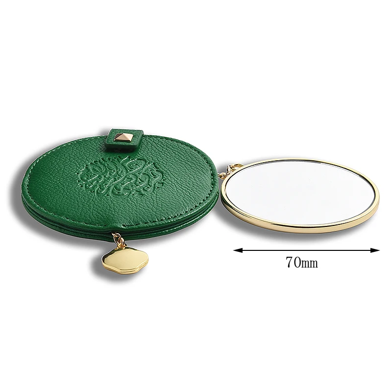Top Sale Metal Compact Pocket Mirror with PU Leather Cover| Alibaba.com