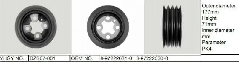 Mitsubishi 4d32 4d34 4d33 4d35 4d36 Crankshaft Pully Truck Part ...