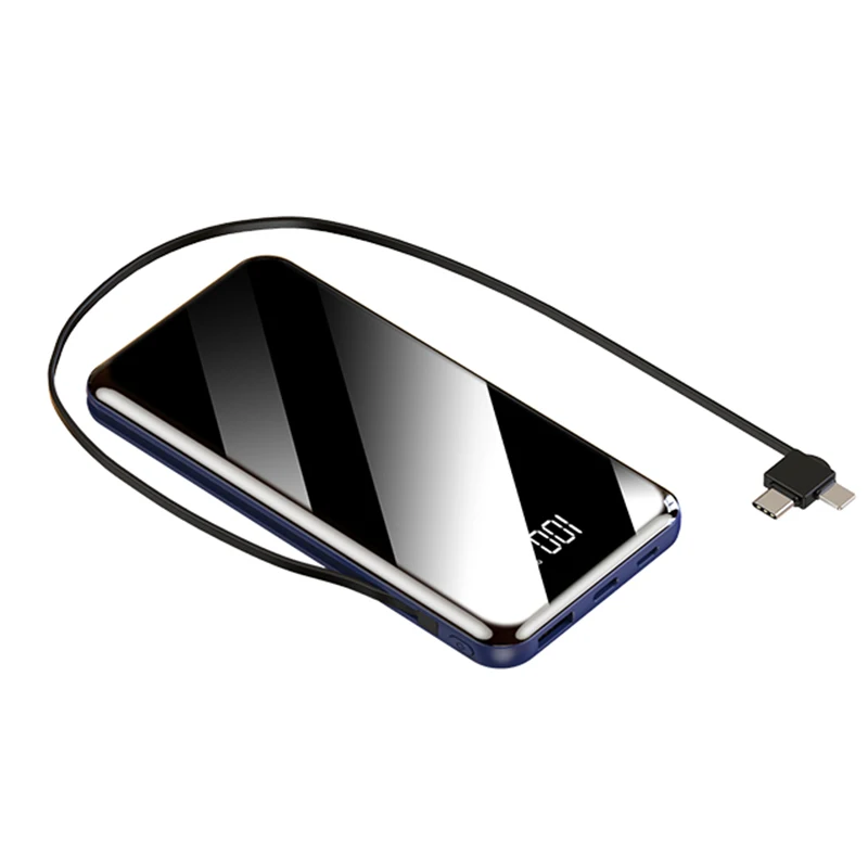 2020 New Design External Power Bank Build In With Cable,10000mah ...