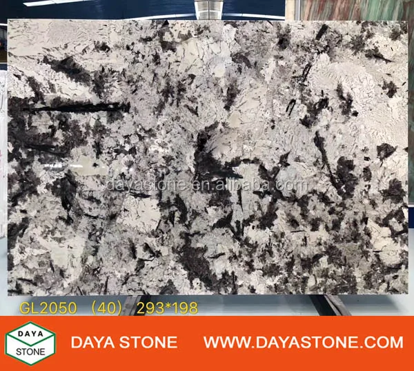 Luxurious Stone Alpinus White Granite Polish Slab In Countertop - Buy ...