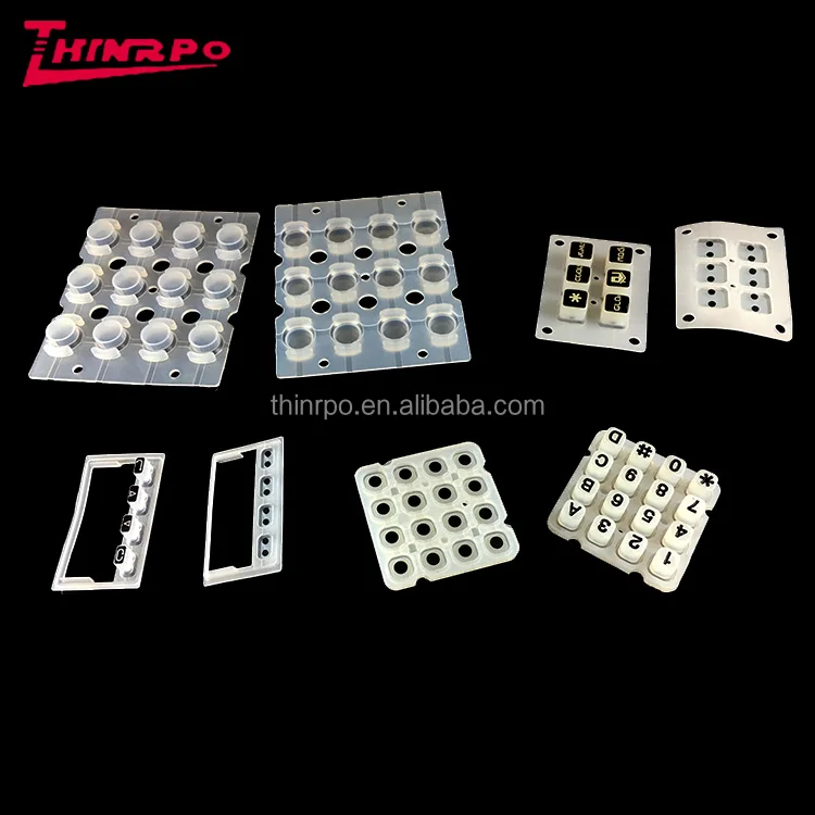 Factory Custom Conductive Push Keypad Switch Silicone Rubber Push ...