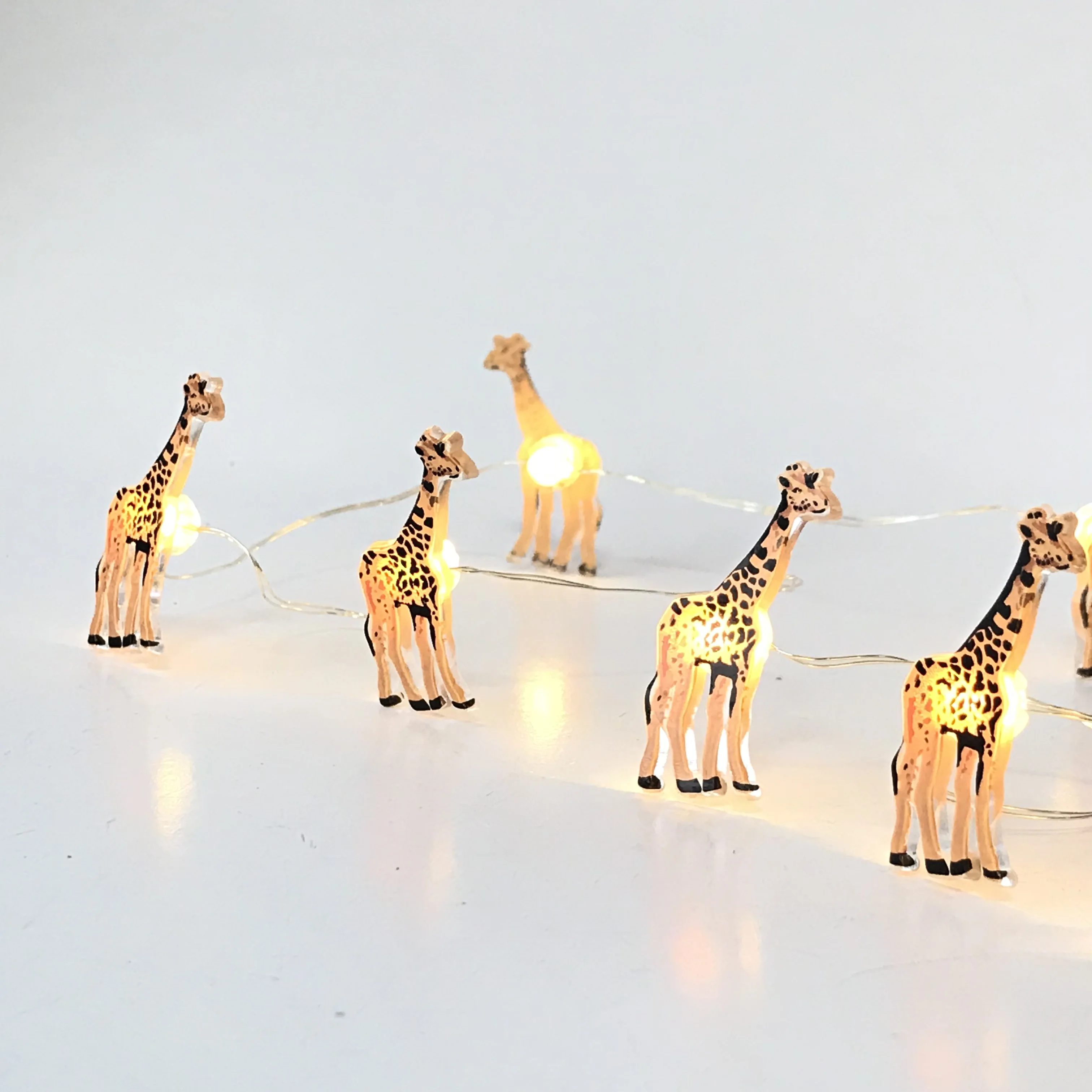 Fairy Christmas 18 Led Giraffe Animal Silver Copper Wire Microdot ...