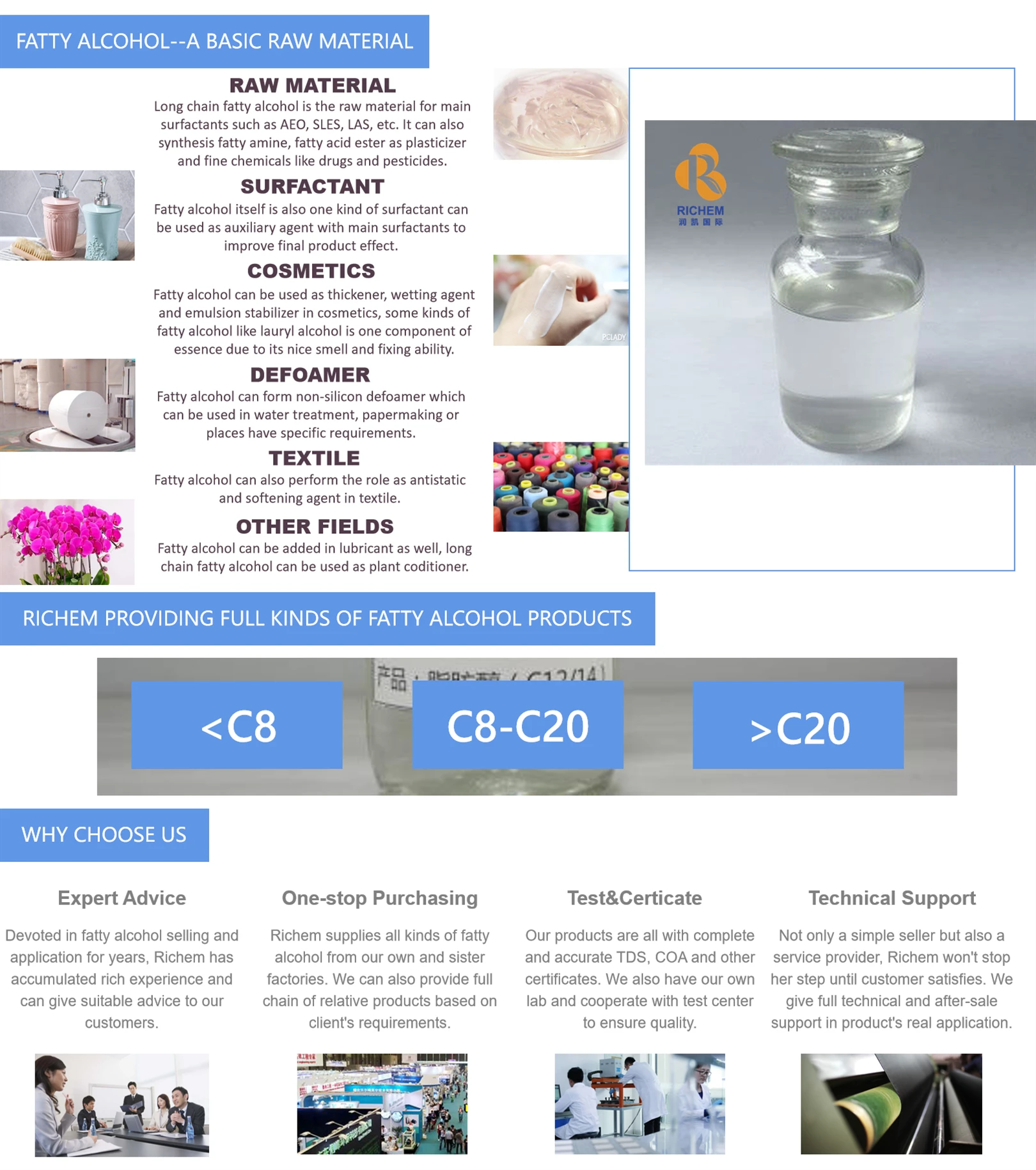 [richemnatural C8-c10 Fatty Alcohol/octyl-decyl Alcohol As Raw Material ...
