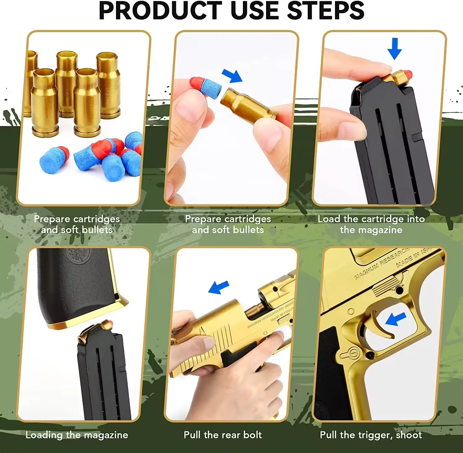 Soft Bullet Toy Guns Toy Pistol Soft Bullet Shooting Toy Gun for Boys ...