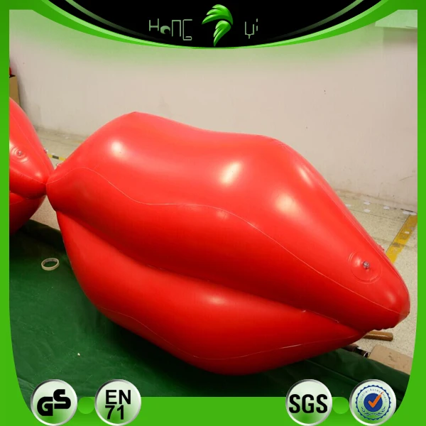 Red Inflatable Lip Shaped Sofa/mouth Sex Toys - Promotional Fun